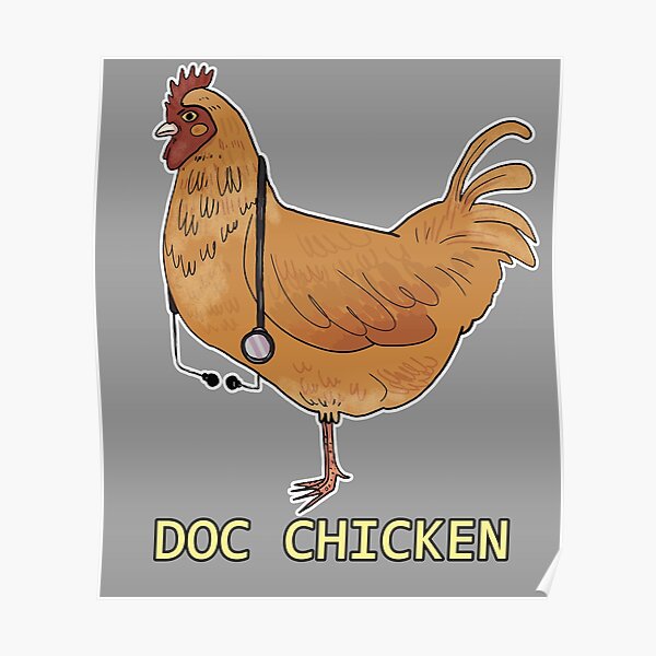 "Doc chicken- Eric Andre Show" Poster for Sale by Abriana-art | Redbubble