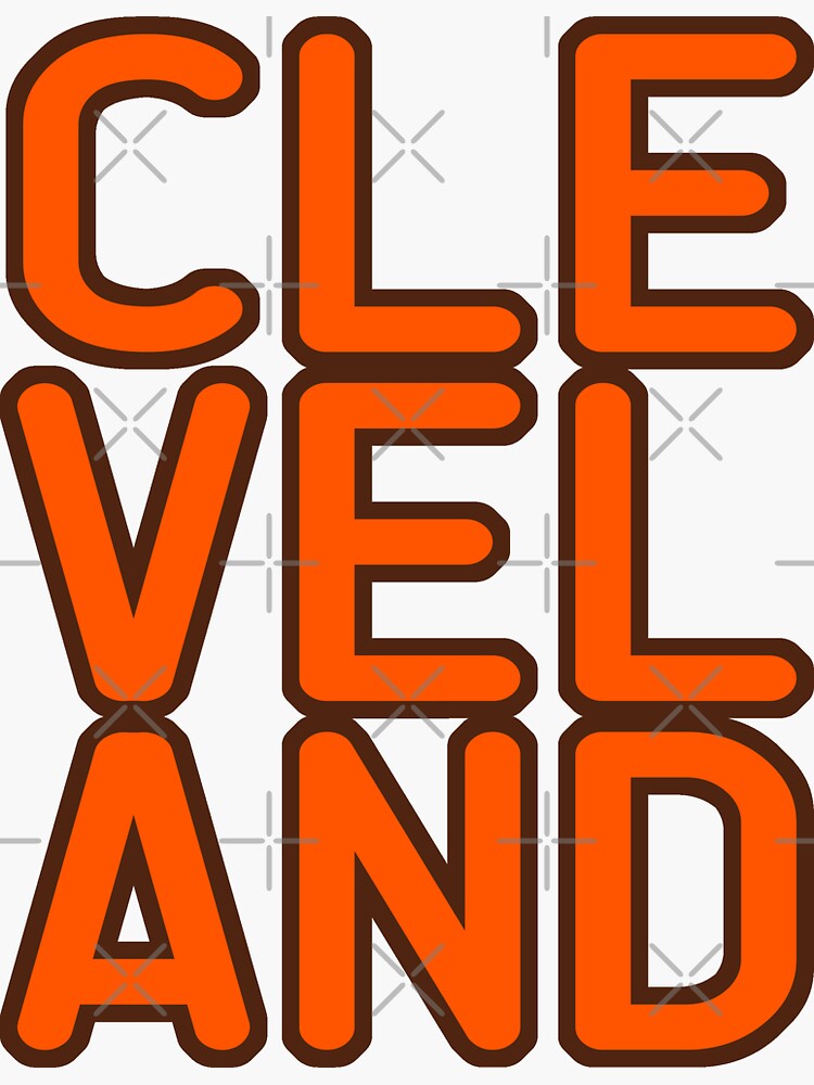 "CLEVELAND ROCKS!" Sticker for Sale by cpinteractive | Redbubble
