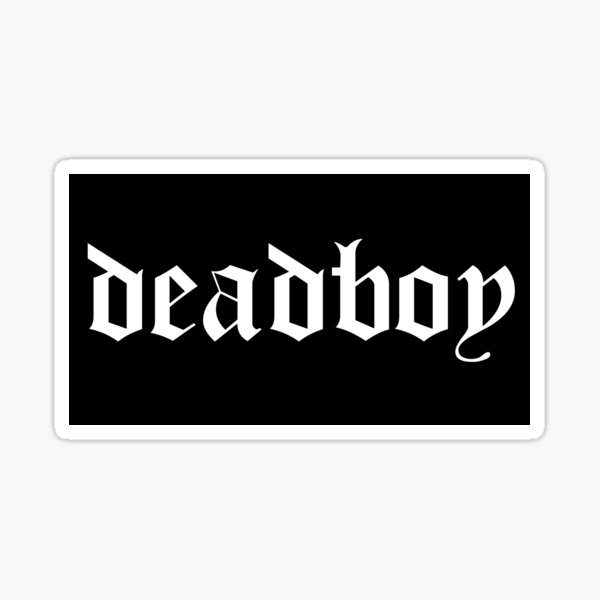 "Deadboy" Sticker for Sale by Desolate-Scum | Redbubble