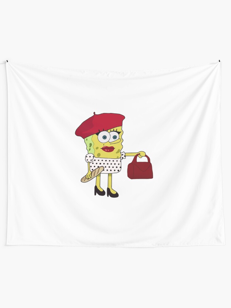 "French Spongebob" Tapestry for Sale by peytonimore | Redbubble