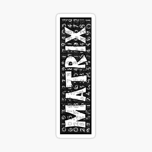 "MATHEMATICAL MATRIX" Sticker for Sale by fever-n-fractal | Redbubble