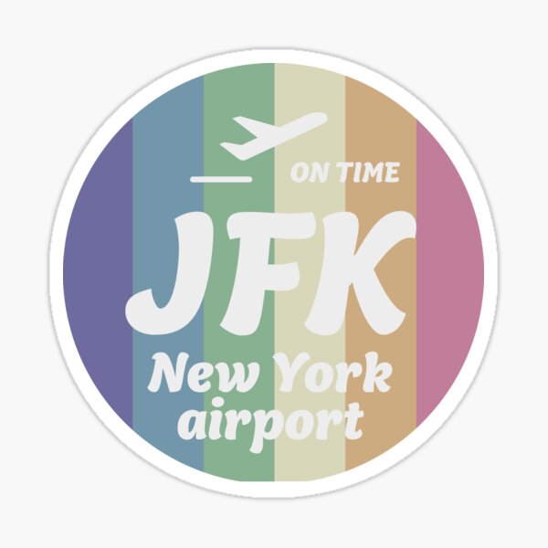 " JFK retro color sticker" Sticker by Aviators | Redbubble