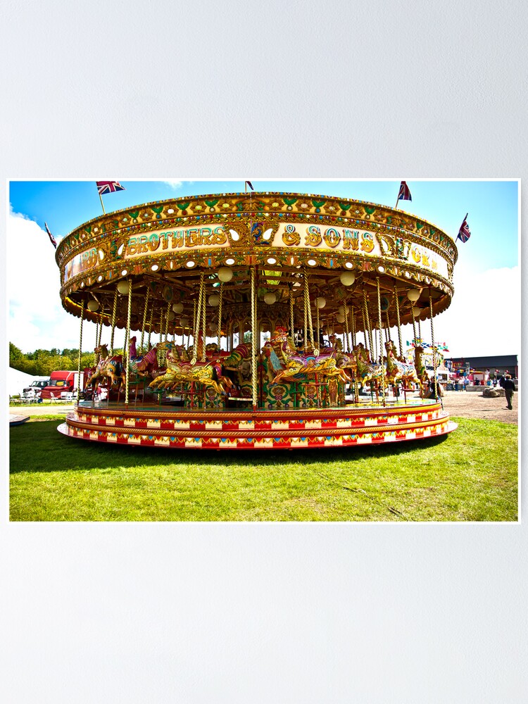 "Fun Fair Roundabout" Poster by Dortmund | Redbubble