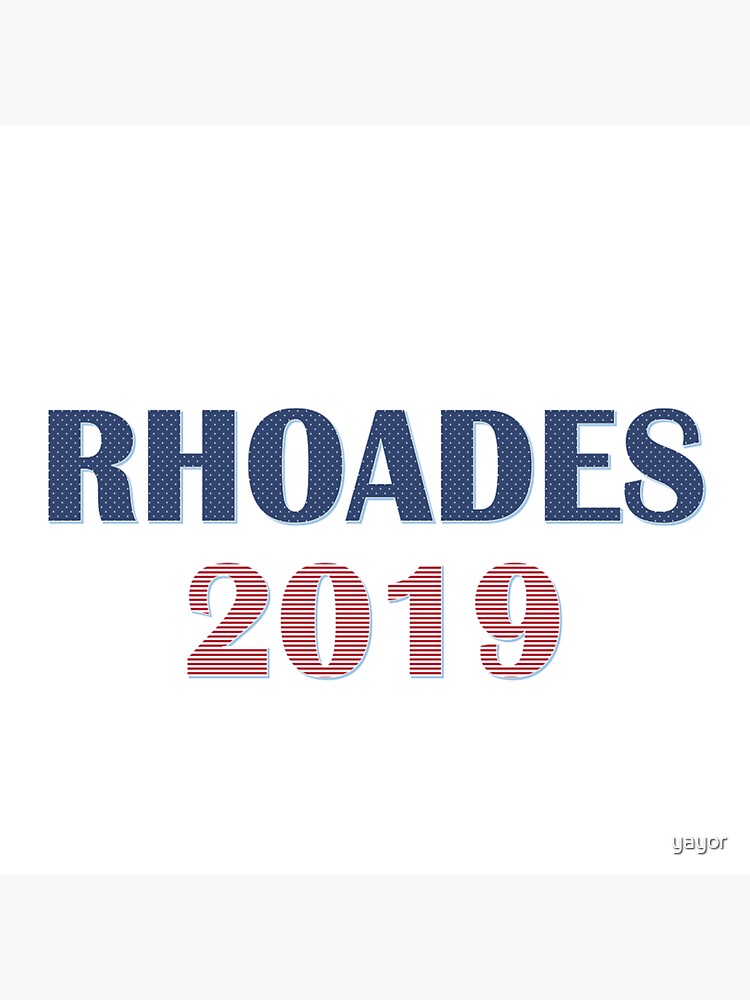 "Campaign of Chuck Rhoades 2019" Sticker for Sale by yayor | Redbubble