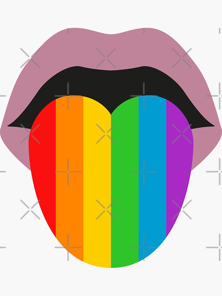 "Pride Tongue LGBT " Sticker for Sale by LittleMissy1983 | Redbubble
