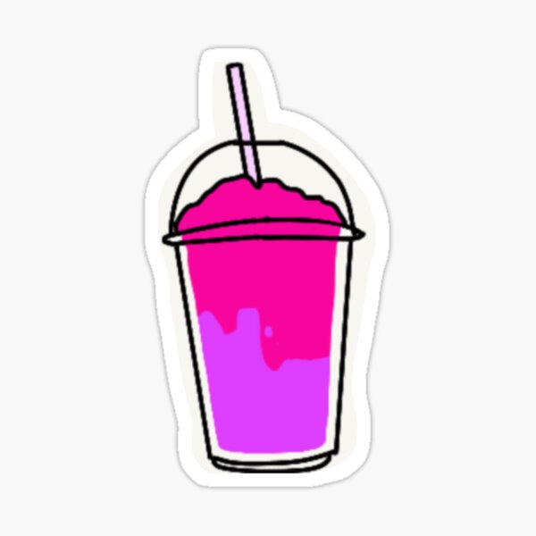 "Pink Slushie" Sticker for Sale by captaincostin | Redbubble