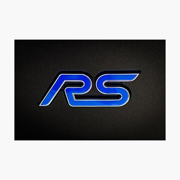 "Ford Focus RS Emblem" Photographic Print by Jas513 | Redbubble