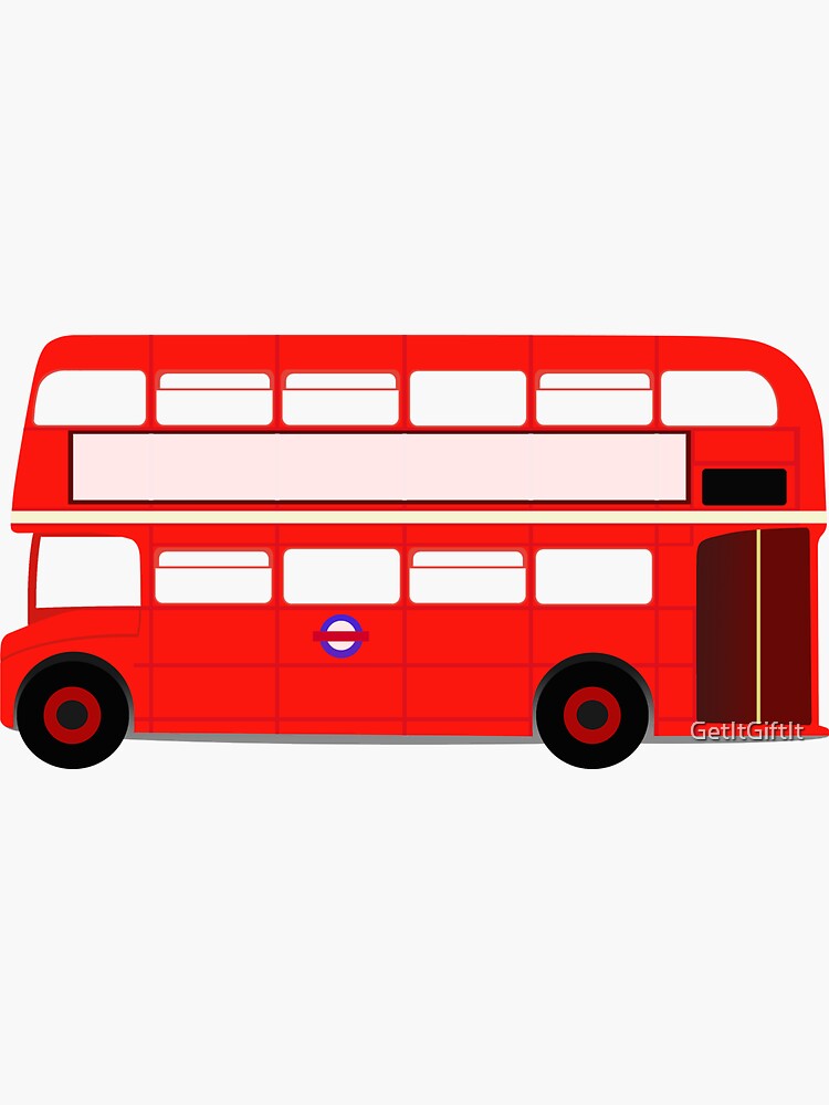 "Iconic British Red Routemaster Bus design" Sticker for Sale by ...