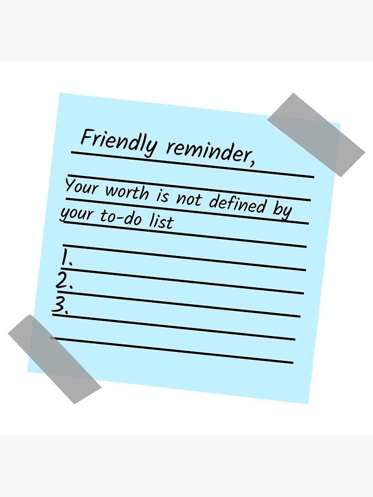 "Friendly Reminder " Sticker by gigglymond | Redbubble