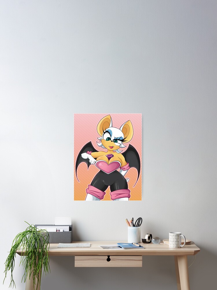 "Rouge the Bat: Stuck Chaos Emerald" Poster for Sale by PandaDough ...
