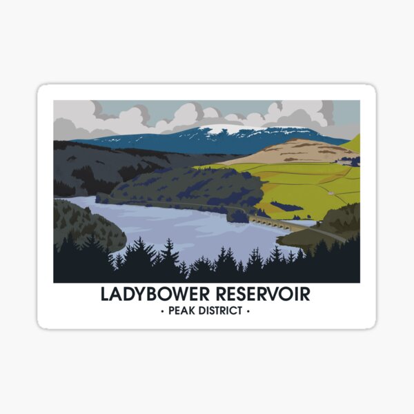 "Ladybower Reservoir - Peak District - Snake Pass - Travel Poster ...