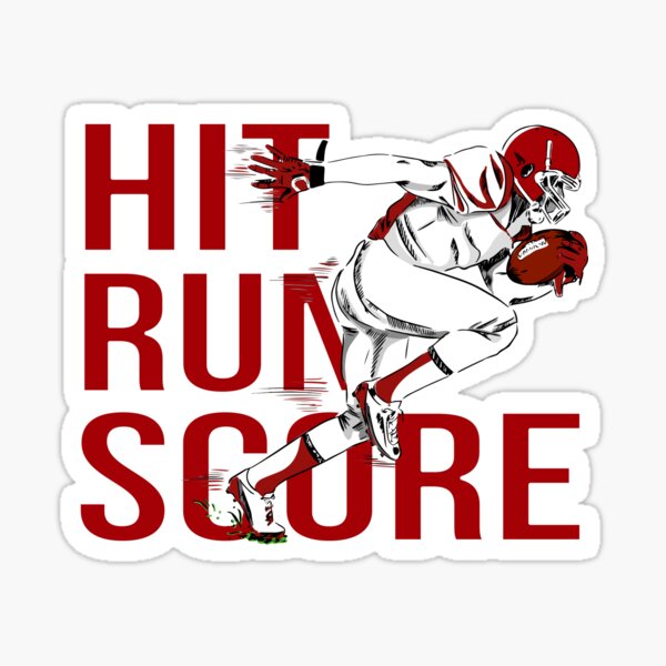 "Hit run score! " Sticker for Sale by Curtistevens | Redbubble
