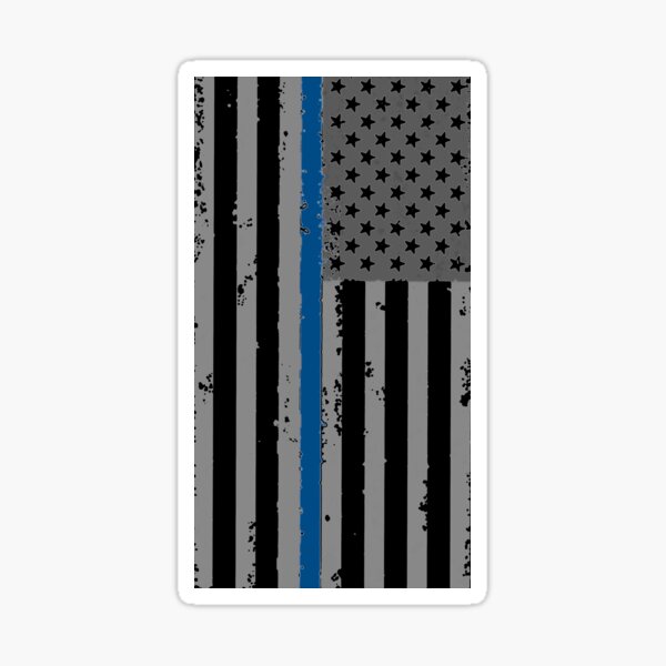 "The Thin Blue Line" Sticker for Sale by FantasySkyArt | Redbubble