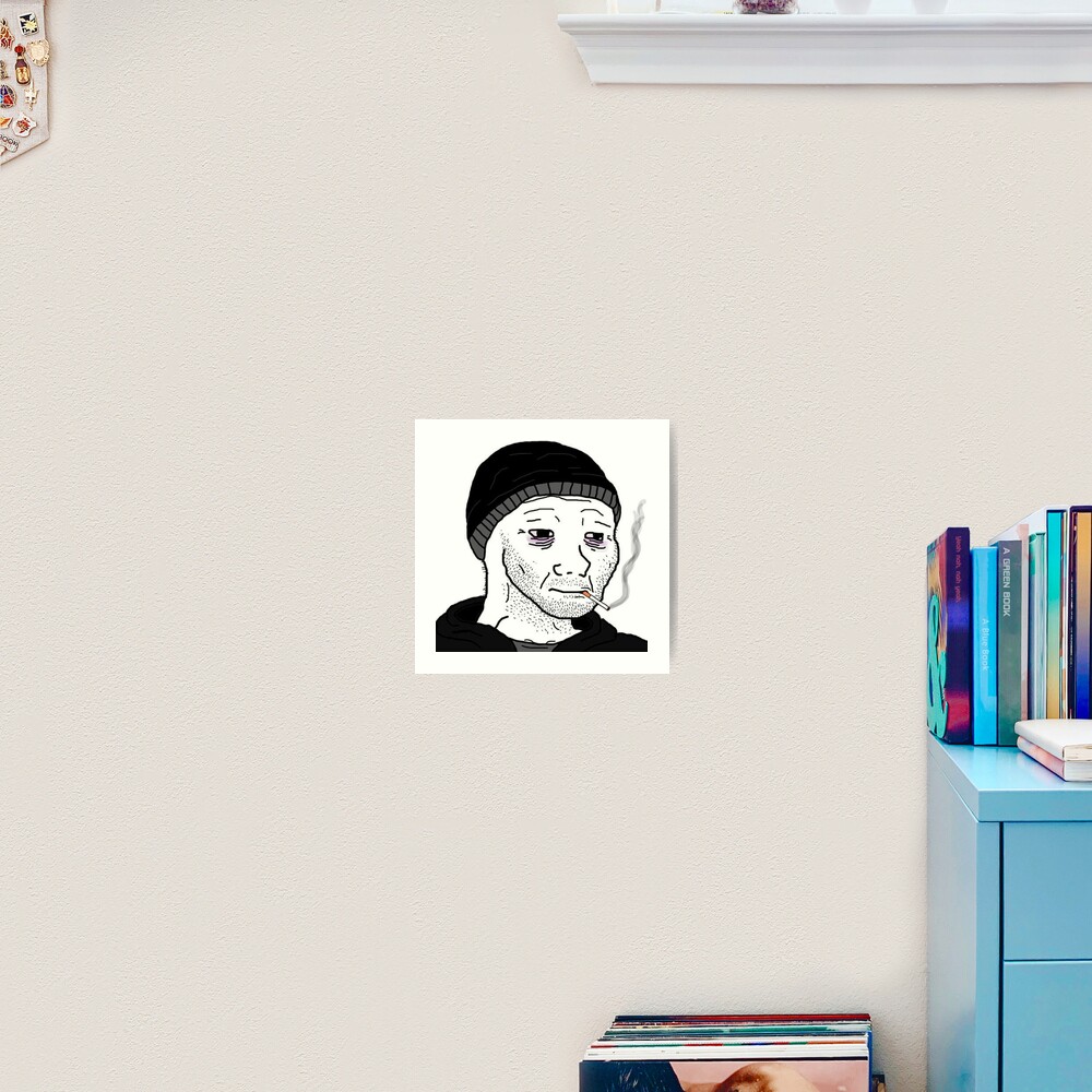 "Doomer Wojak" Art Print for Sale by SuburbanLife | Redbubble