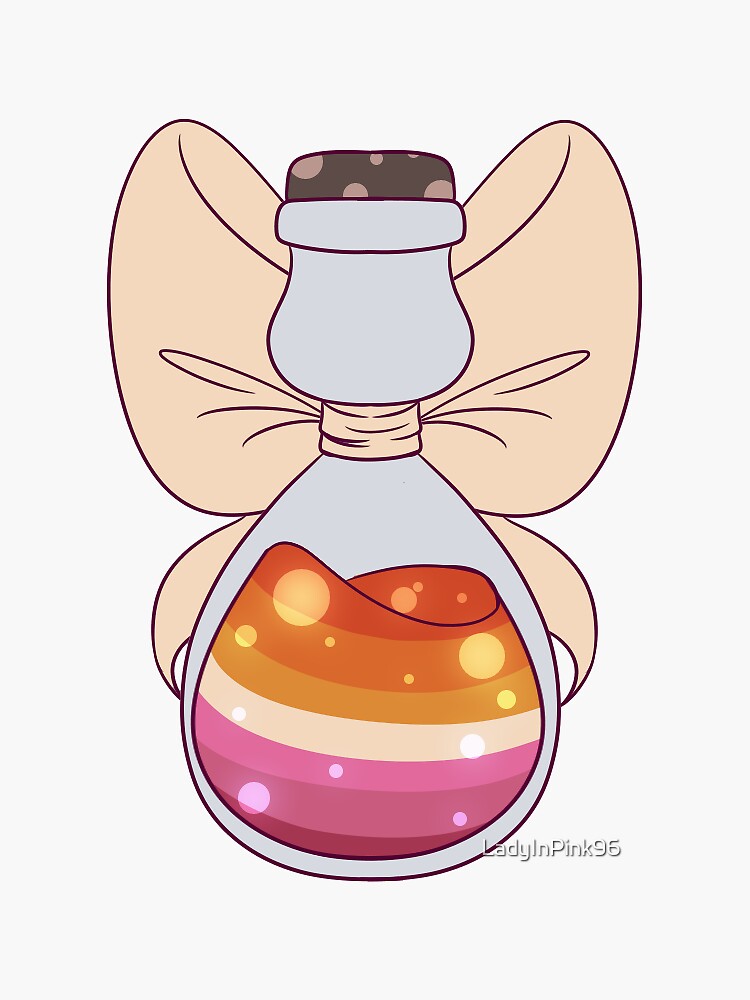 Lesbian Pride Potions Sticker For Sale By Ladyinpink96 Redbubble