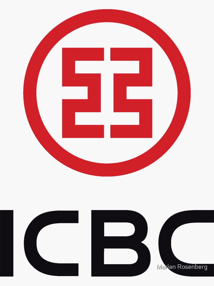 "ICBC Industrial and Commercial Bank of China 工商银行" Sticker for Sale by ...
