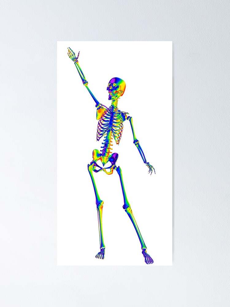 "Gay Pride Skeleton" Poster by StormysSeas | Redbubble