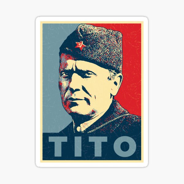 "Josip Broz Tito" Sticker by radvas | Redbubble