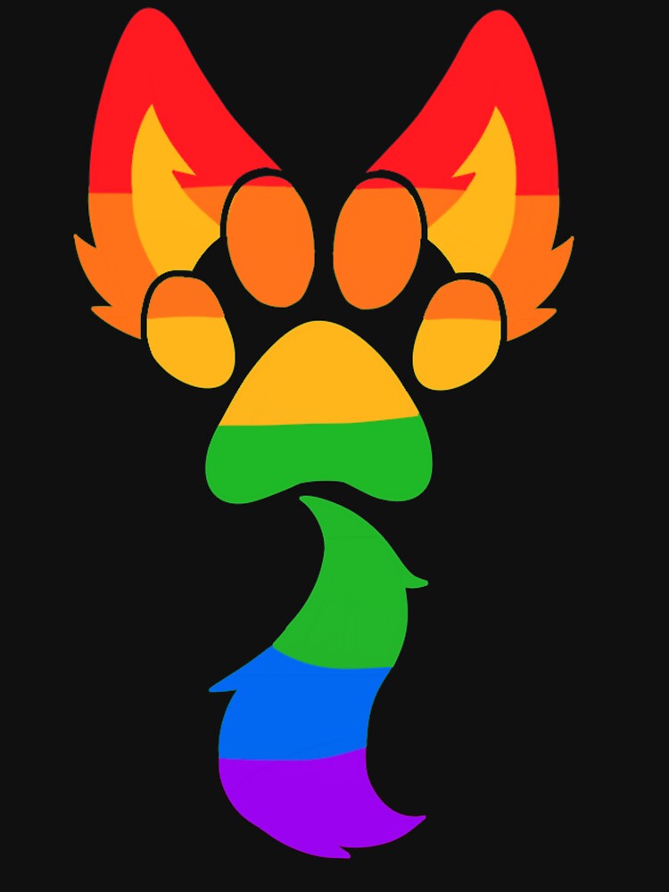 "Gay Furry Pride Design" T-shirt by Deathlycutie16 | Redbubble