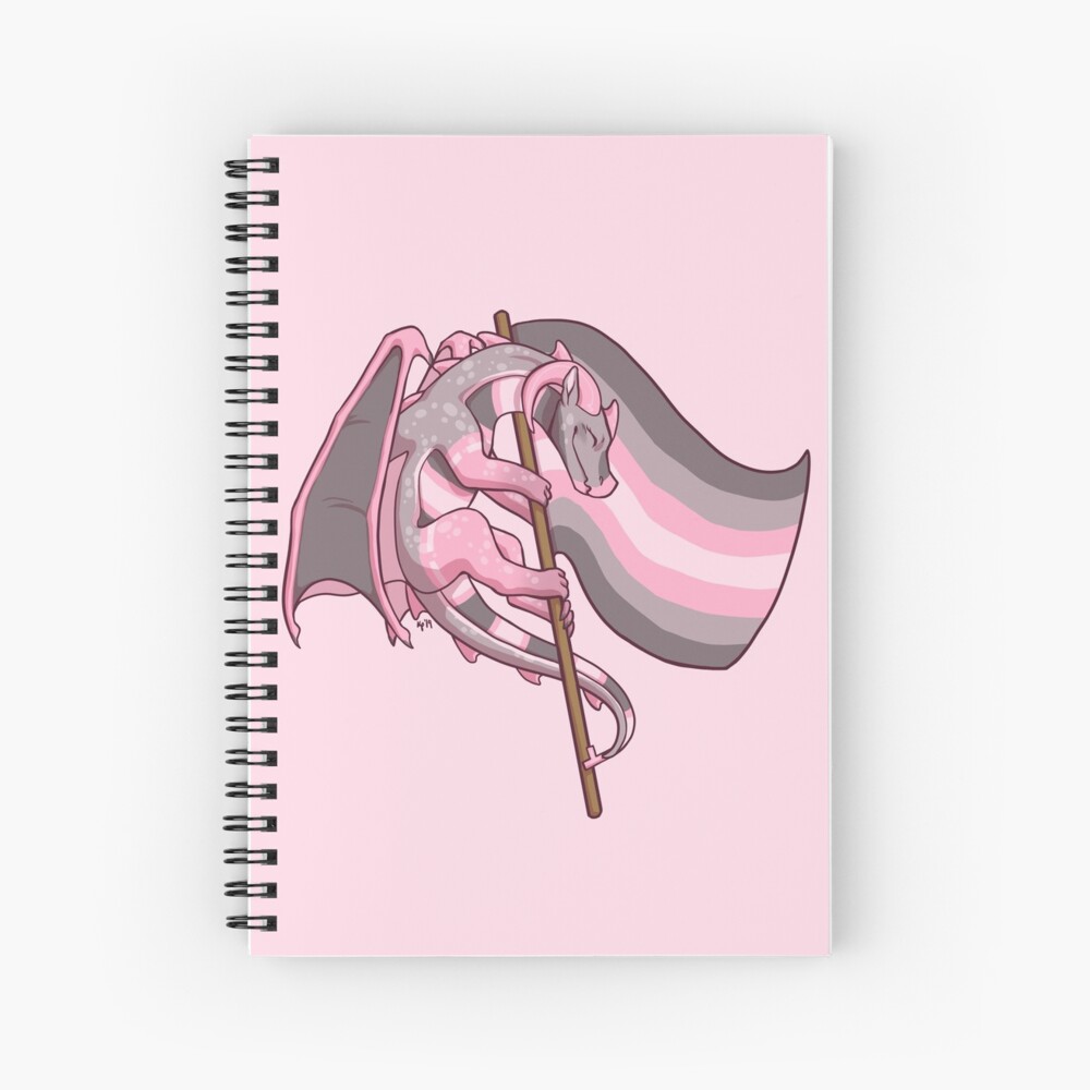Demigirl Pride Flag Dragon 3rd Edition Spiral Notebook By Kmp0511