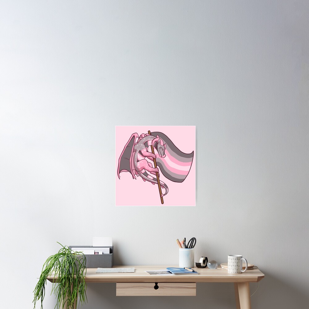 Demigirl Pride Flag Dragon 3rd Edition Poster For Sale By Kmp0511