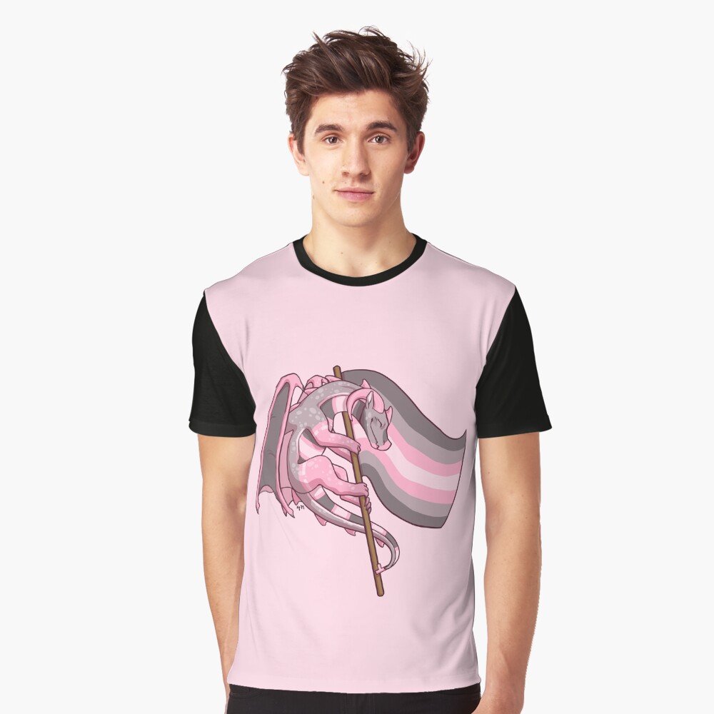 "Demigirl Pride Flag Dragon (3rd Edition)" Sticker for Sale by kmp0511 ...