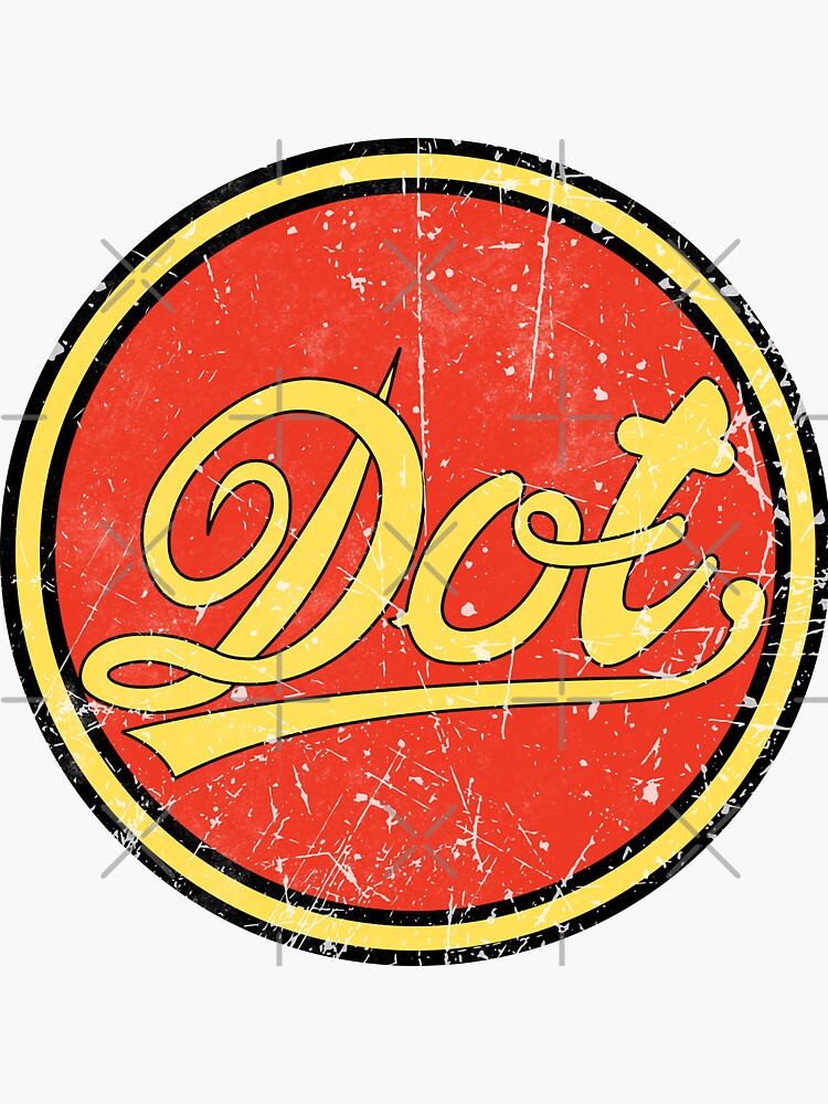"Dot Motorcycle Company Vintage Logo " Sticker for Sale by quark ...