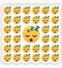 Sleeping Face Emoji Stickers | Redbubble