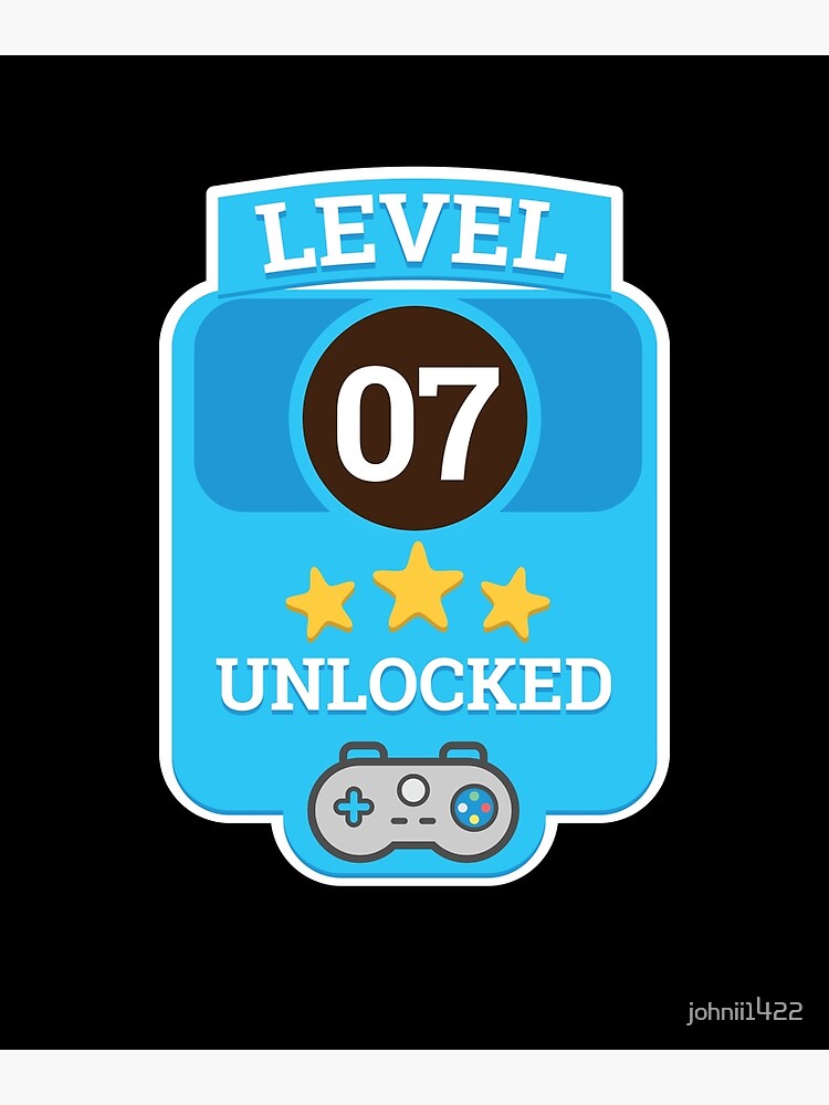 "7th Birthday Shirt - Level 7 Unlocked - Seventh Birthday Boy Outfit ...