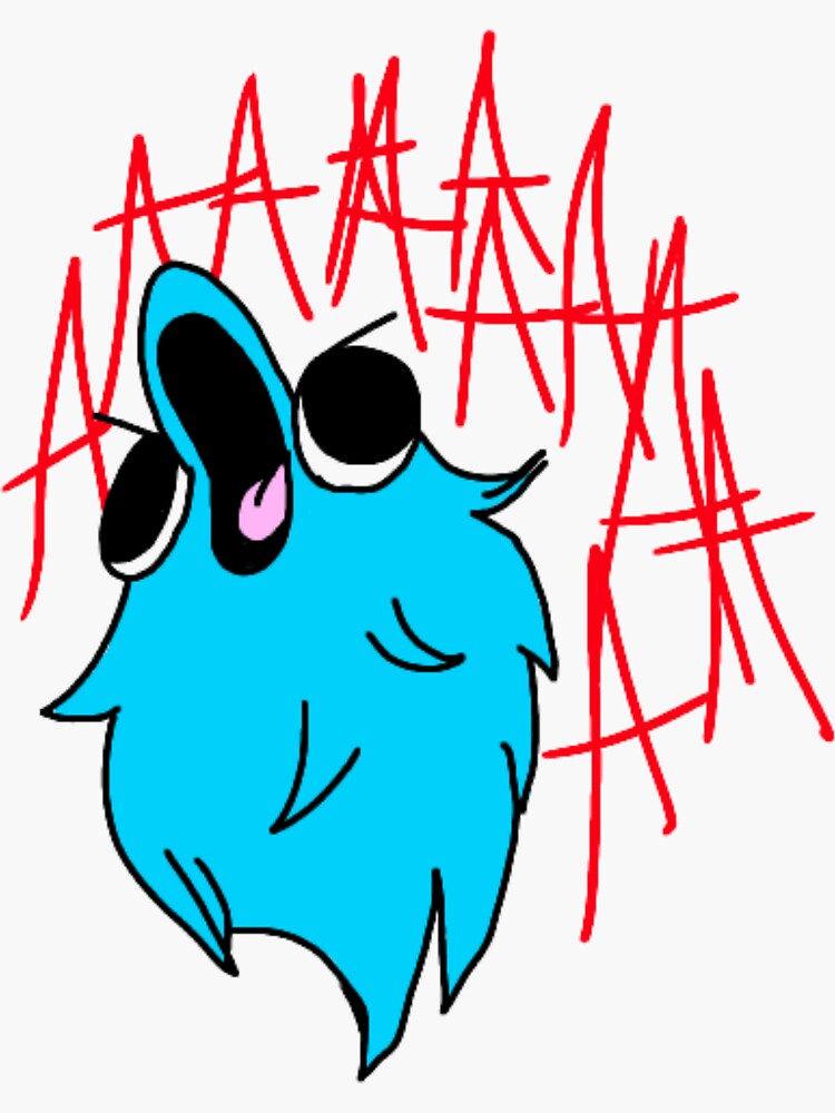 "Screaming Worm Boi" Sticker for Sale by Cazzzyish | Redbubble