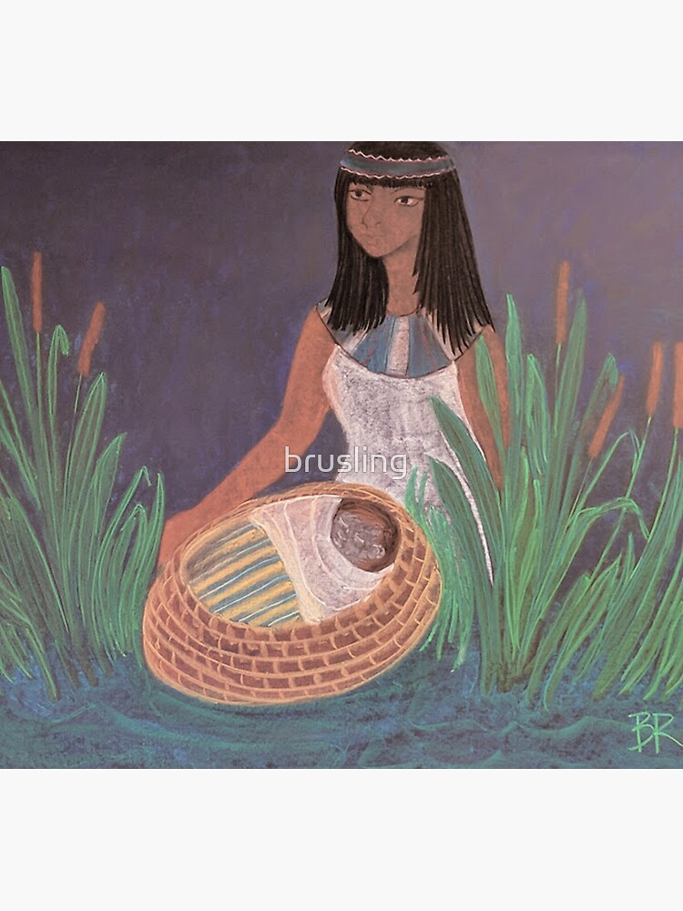 "Bithia & The Baby Moses II" Sticker for Sale by brusling | Redbubble