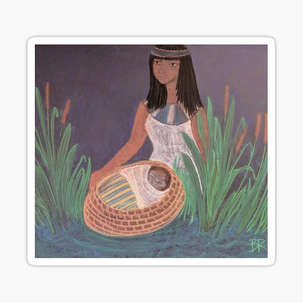 "Bithia & The Baby Moses II" Sticker for Sale by brusling | Redbubble
