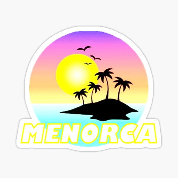 "Menorca Sun Beach Island Pam Trees Holiday" Sticker by fizana | Redbubble