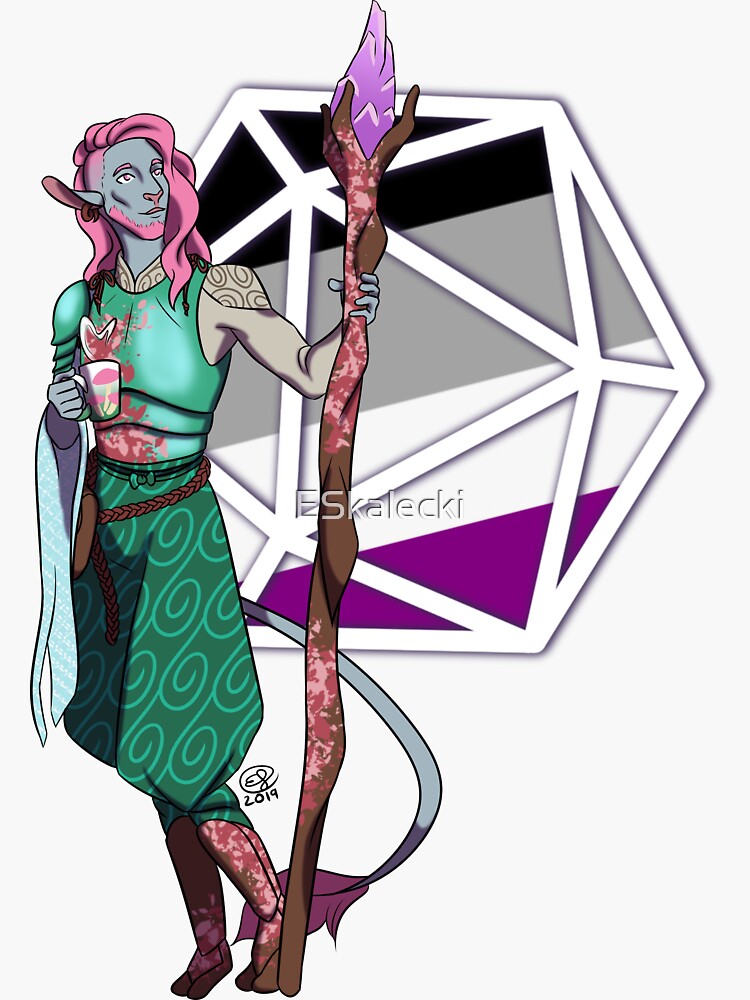 "Critical Role Pride! Caduceus Clay" Sticker for Sale by ESkalecki ...