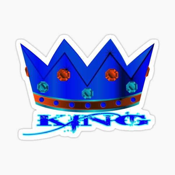 "King" Sticker for Sale by BushBilly | Redbubble