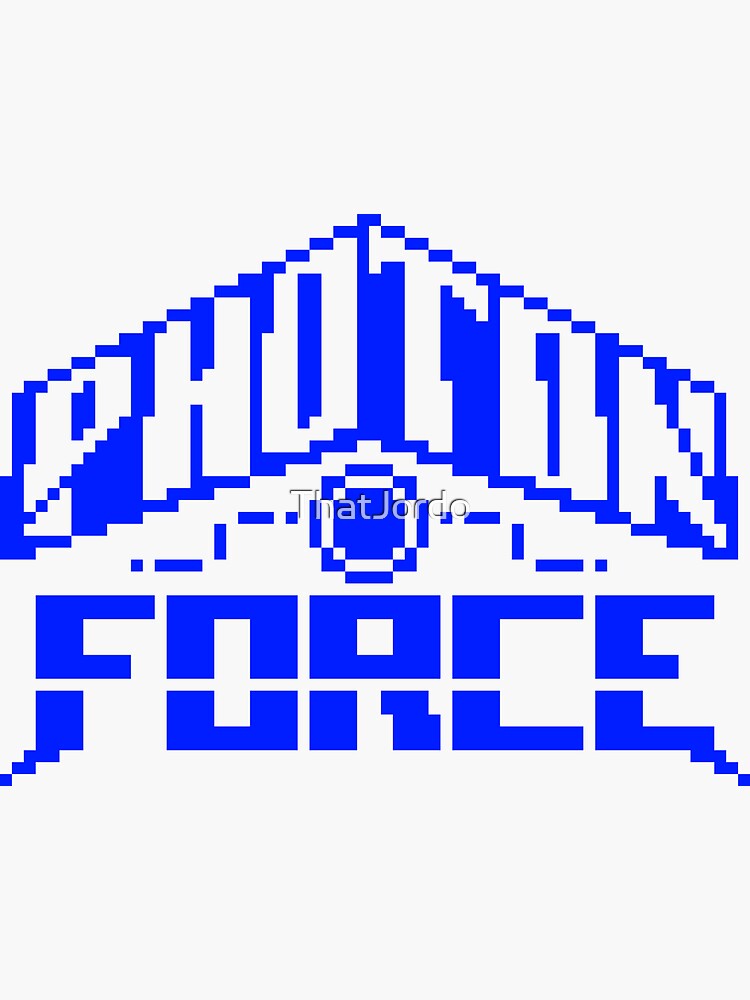 "Photon Force Logo (Monochrome)" Sticker for Sale by SamJordan | Redbubble