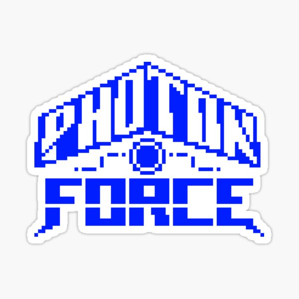 "Photon Force Logo (Monochrome)" Sticker for Sale by SamJordan | Redbubble