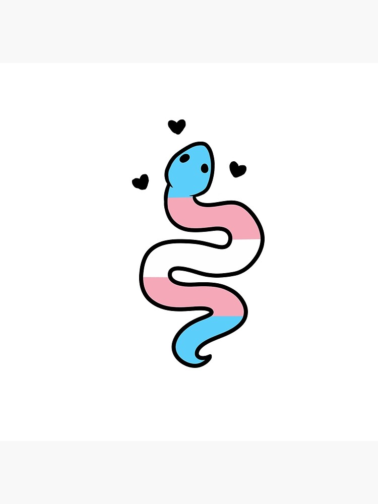 "Trans Pride Snake" Canvas Print for Sale by avesmx | Redbubble