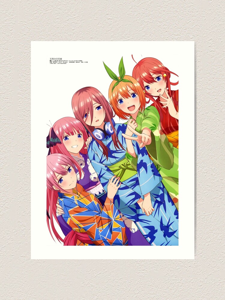 "The Quintessential Quintuplets" Art Print for Sale by Gatlindragon ...