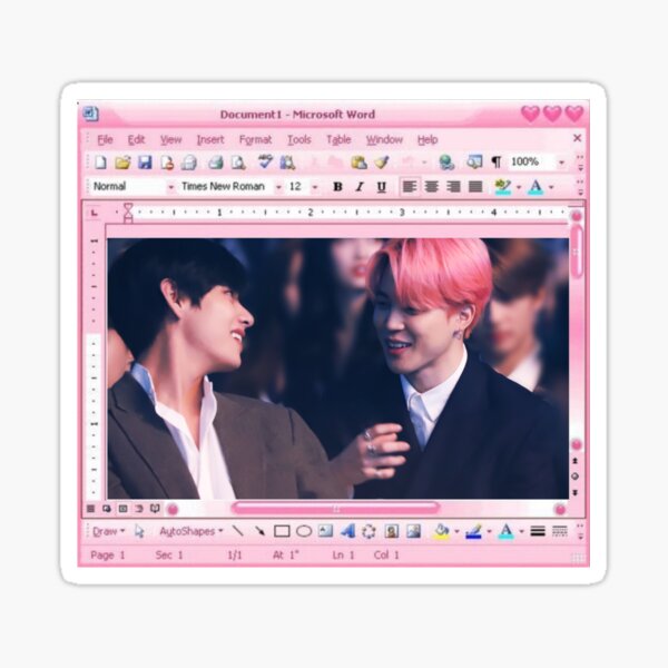"kpop bts vmin v taehyung tae jimin muster" Sticker by suzangg | Redbubble