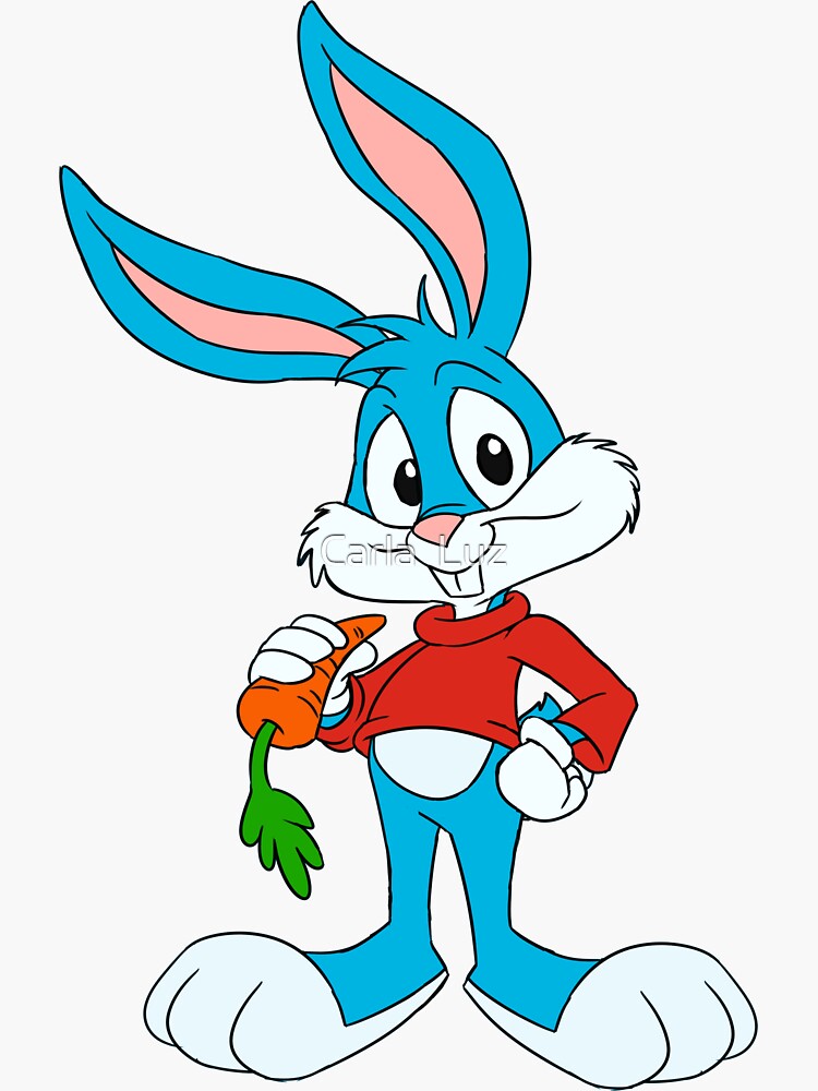 "Buster Bunny" Sticker for Sale by MissAinley | Redbubble