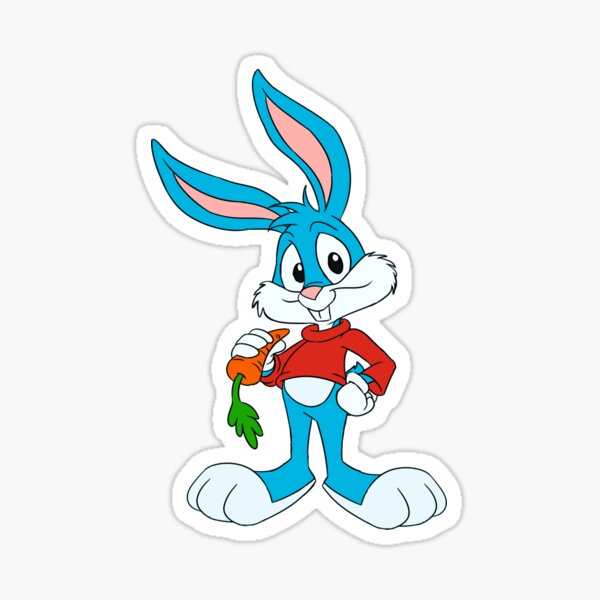 "Buster Bunny" Sticker for Sale by MissAinley | Redbubble