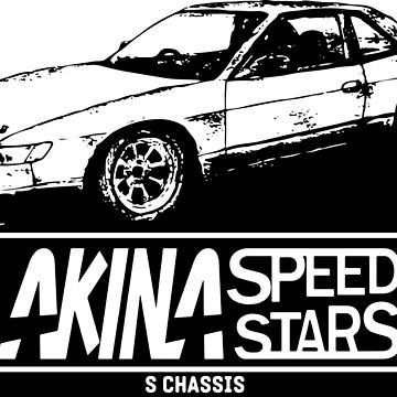 "Akina Speed Stars S13 Silvia Sketch" Poster for Sale by l13psna ...