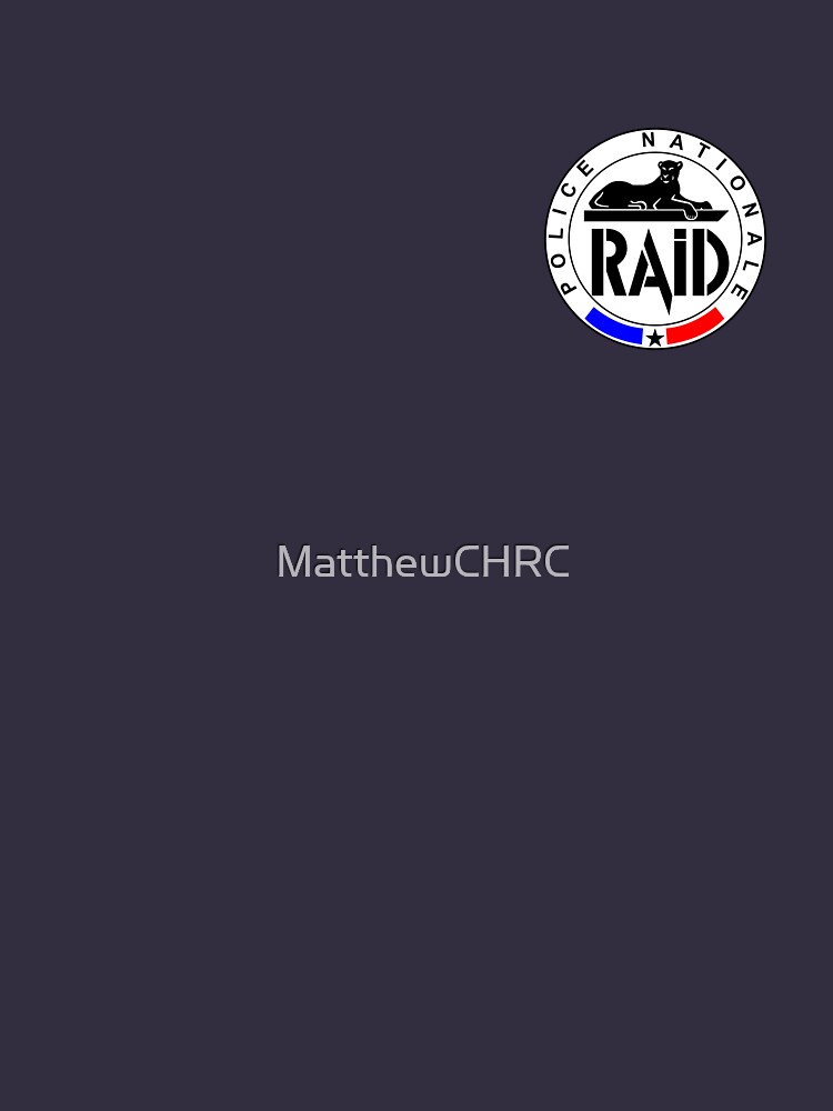 T-shirt « RAID Police Nationale », par MatthewCHRC | Redbubble
