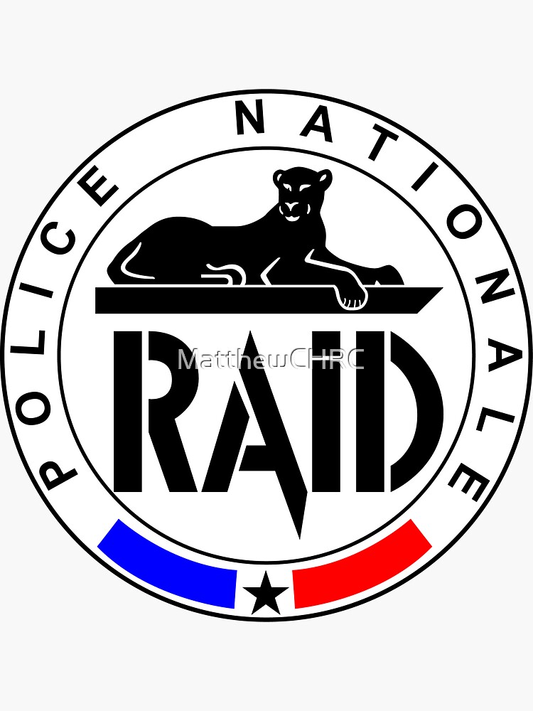 Sticker « RAID Police Nationale », par MatthewCHRC | Redbubble