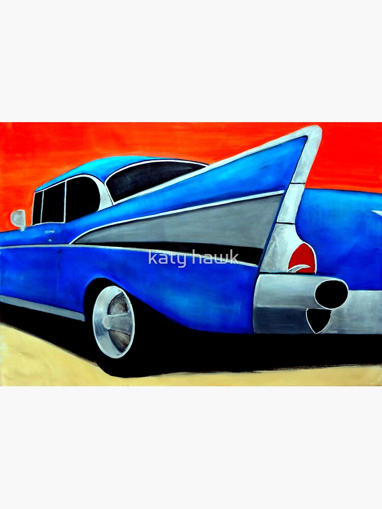 "1957 Chevy Bel Air" Sticker by katyhawk99 | Redbubble