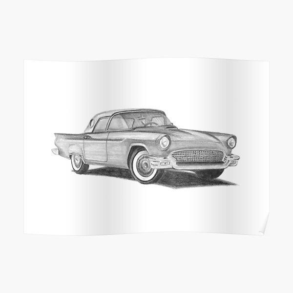 Ford Thunderbird Posters | Redbubble
