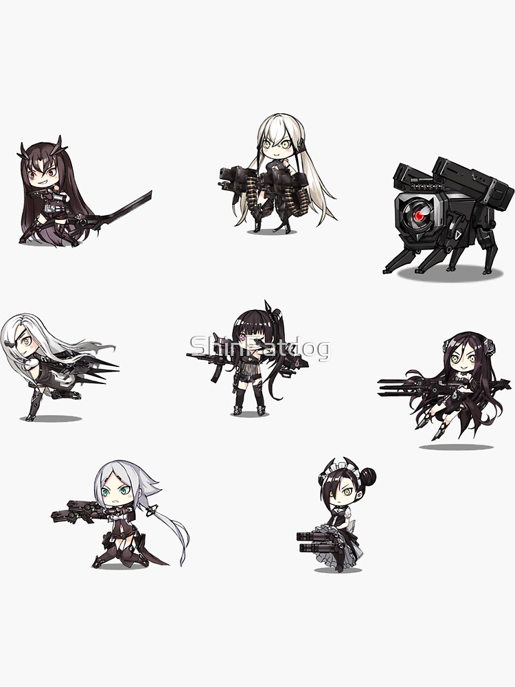 "Girls Frontline Bosses Chibi sticker set" Sticker for Sale by ...