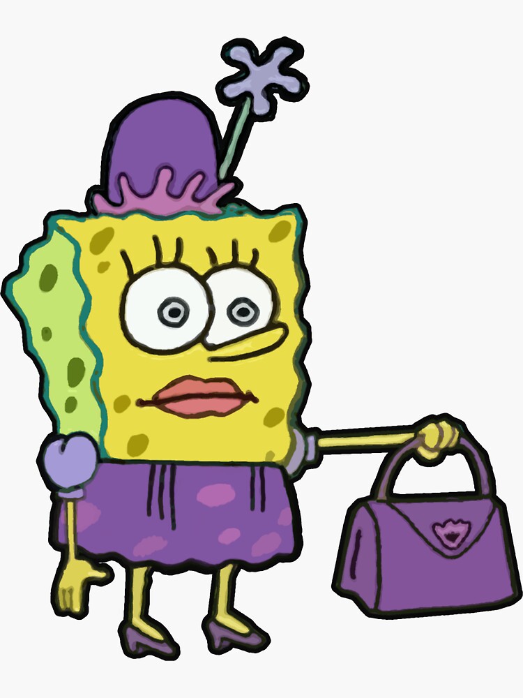 "SpongeBob Traveling the World in Drag original" Sticker for Sale by ...