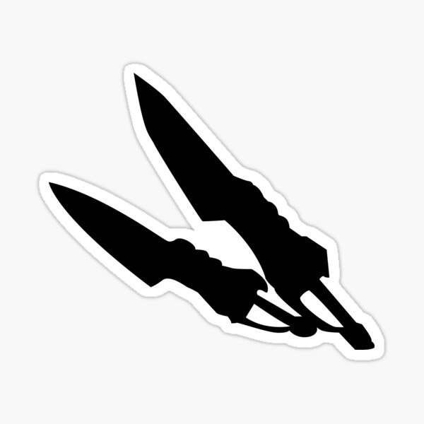 "Dual Blades MHW" Sticker by lunarblooms | Redbubble